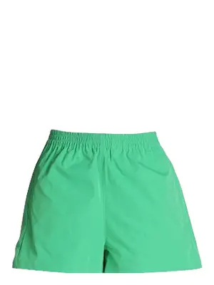 Topshop High-waisted Solid Shorts - Green
