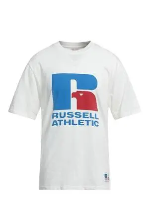 RUSSELL ATHLETIC T-shirt Size Cotton, Polyester - Off White