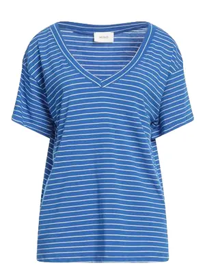 VICOLO Striped Jersey T-shirt - Blue