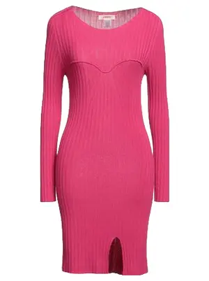 KONTATTO KONTATTO Ribbed Mini Dress Pink