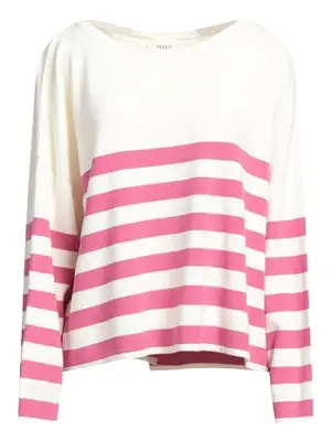 VICOLO Striped Knit Sweater - Purple