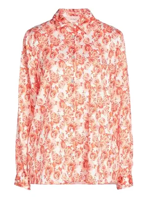 VICOLO VICOLO Floral Print Twill Shirt