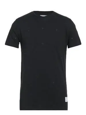 THE EDITOR Man T-shirt Black Size S Cotton