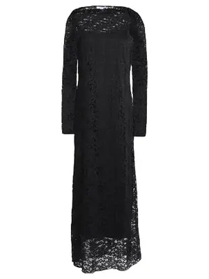 Topshop Lace Maxi Dress - Black