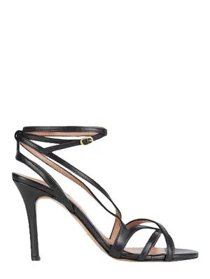 BIANCA DI BIANCA DI Leather Heeled Sandals Black
