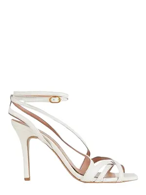 BIANCA DI BIANCA DI Leather Heeled Sandals White