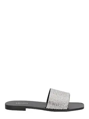 LIU •JO Slide Sandal - Silver