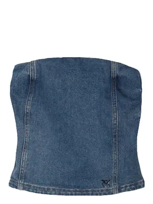 PINKO PINKO Denim Tube Top