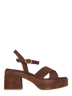 BIANCA DI Ankle Strap Sandals - Brown