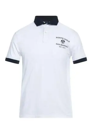 NORTH SAILS Polo Shirt Size Cotton, Elastane - White