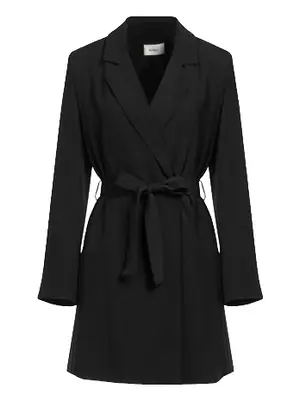 VICOLO Twill Trench Coat Black
