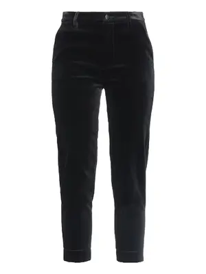 VIRNA DRÒ Cotton Tapered Leg Pants Black