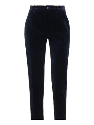 VIRNA DRÒ Cotton Tapered Leg Pants - Navy