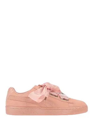 PUMA Suede Heart Satin Sneakers - Pink