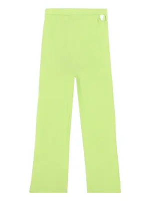 RINASCIMENTO RINASCIMENTO Wide Leg Knit Pants Green