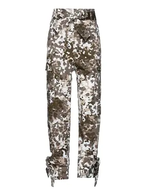 Pinko Camouflage Cargo Pants - Beige