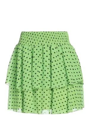VANESSA SCOTT VANESSA SCOTT Polka-Dot Mini Skirt Green