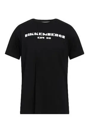 BIKKEMBERGS T-shirt Size Cotton, Elastane - Black