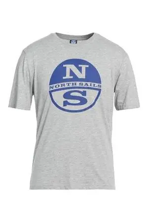 NORTH SAILS Man T-shirt White Size S Cotton Grey
