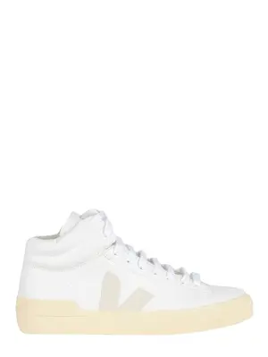 VEJA Leather High-top Sneakers - White