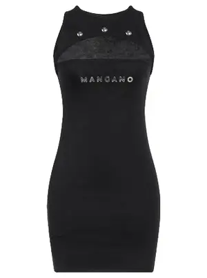 MANGANO Mini Cotton Bodycon Dress Black