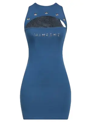 MANGANO Mini Cotton Bodycon Dress - Blue