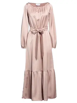 SOALLURE SOALLURE Maxi Flared Dress Blush