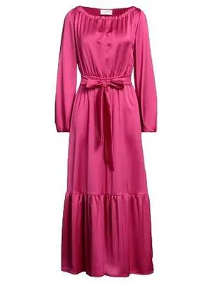 SOALLURE SOALLURE Maxi Flared Dress Pink