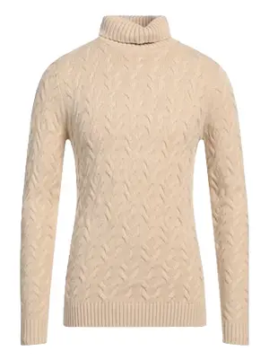 SEINSE Turtleneck Knit Top Beige