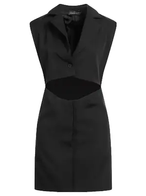 VANESSA SCOTT Mini Shirt Dress - Black
