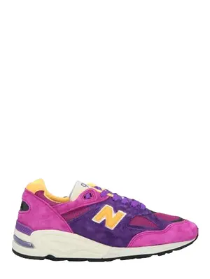 NEW BALANCE Leather And Textile Sneakers - Magenta