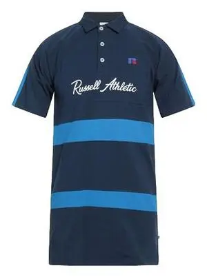 RUSSELL ATHLETIC Polo Shirt Size Cotton, Elastane - Midnight Blue