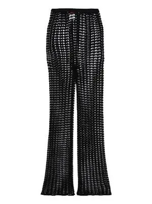 JUCCA JUCCA Straight-Leg Knit Pants Black