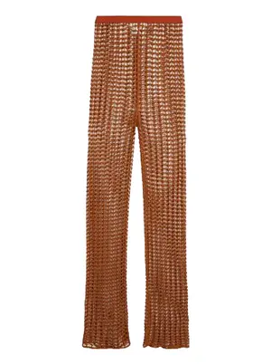 JUCCA JUCCA Straight-Leg Knit Pants Brown