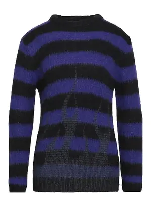 VISION OF SUPER Striped Knit Sweater - Purple