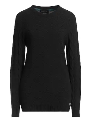 BL.11 BLOCK ELEVEN Knitted Cable Stitch Sweater - Black