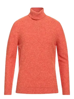 KANGRA Turtleneck Knit Top - Orange