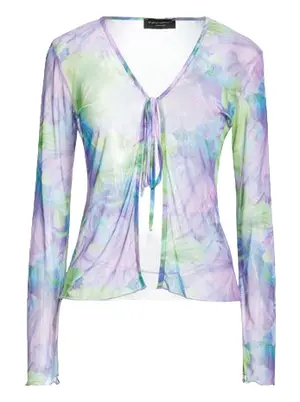 ANGELA MELE MILANO Floral Print Top - Purple