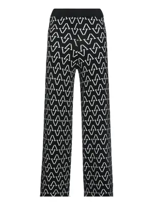 VICOLO VICOLO Wide Leg Knit Pants Black