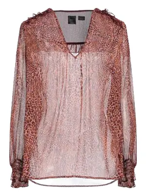 PINKO PINKO Leopard Print Crepe Top