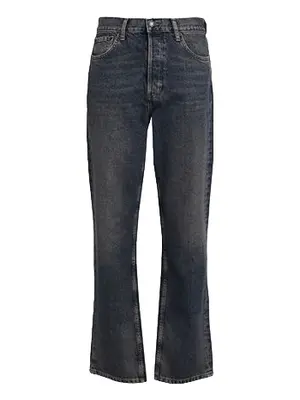 Topshop Cotton Straight-leg Jeans - Blue