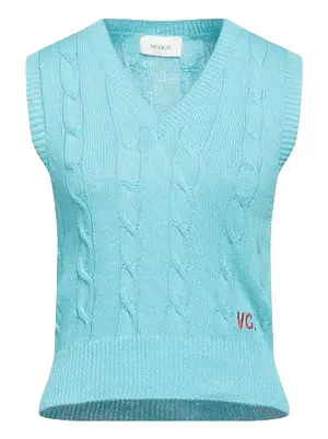 VICOLO Knitted Sleeveless Top Blue