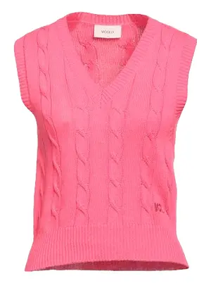 VICOLO Knitted Sleeveless Top Pink