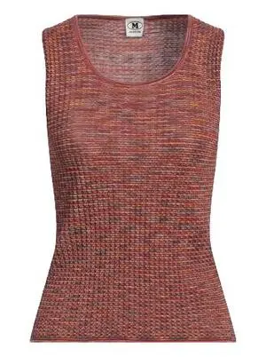 Missoni Knitted Multicolor Top Red