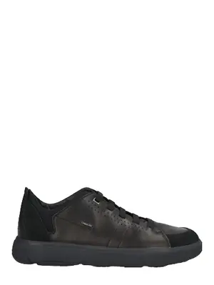 Geox Leather Low-top Sneakers - Black