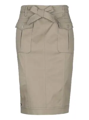 MANILA GRACE Midi Pencil Skirt - Green