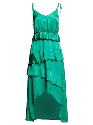 TWENTY EASY BY KAOS Polyester Maxi Dress Green