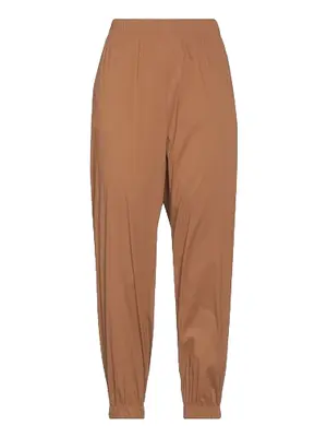 SOLOTRE Tapered Pants With Elasticized Waist - Brown