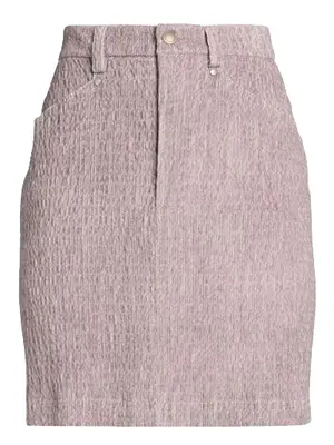 Momoni Mini Pencil Corduroy Skirt Grey