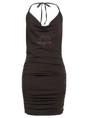 MANGANO Mini Bodycon Dress - Brown